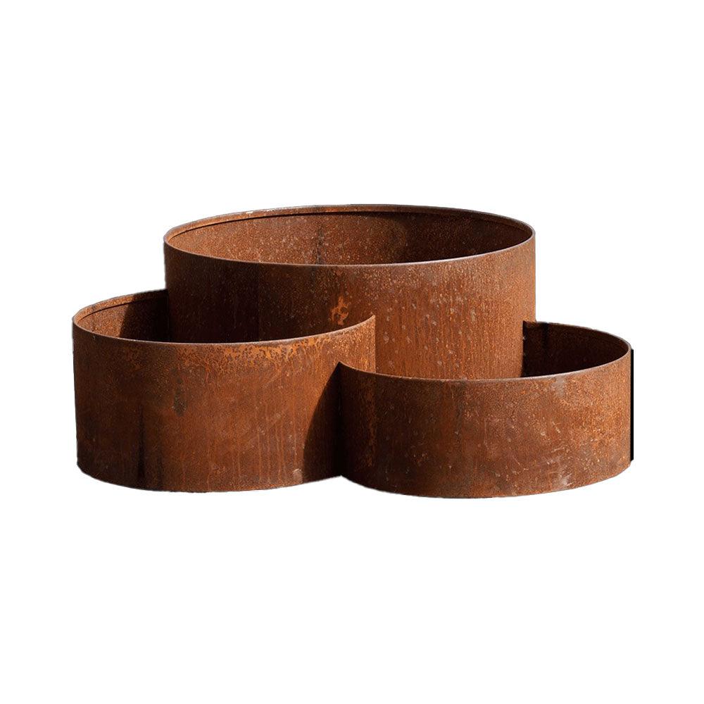 FormBoss® Three Tiered Planters – Durable Redcor® Metal Garden Edging ...