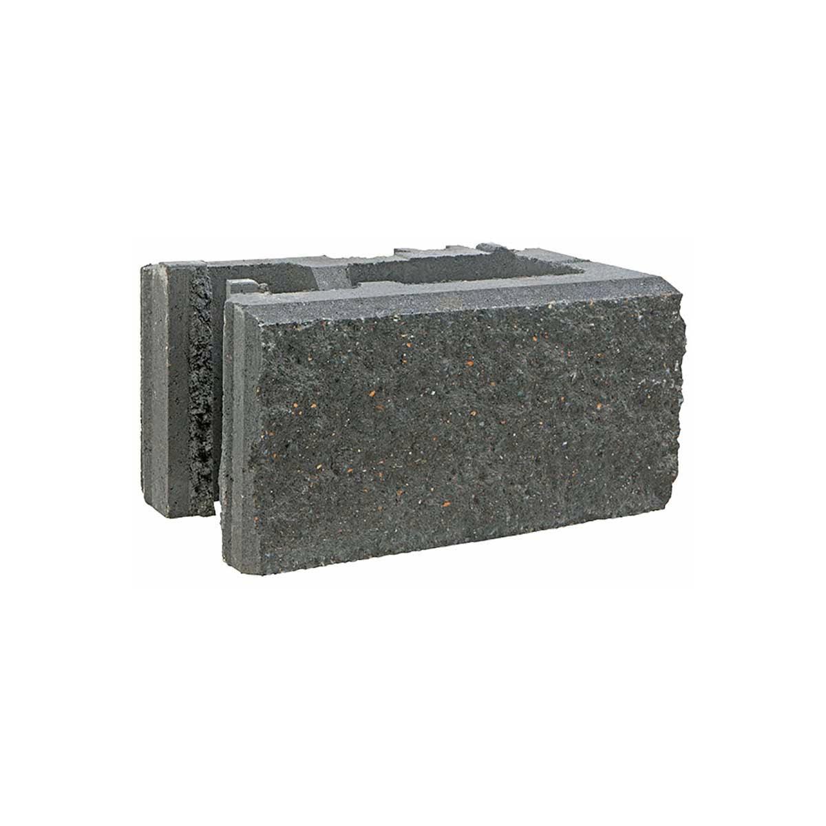 Adbri Masonry 390 x 200 x 215mm Charcoal Versawall Corner Block ...